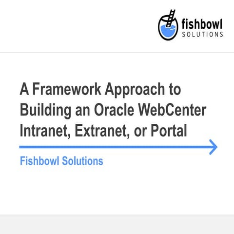 A Framework Approach To Building An Oracle Webcenter Intranet Extranet Or Portal Ppt