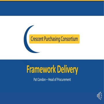Framework delivery from inception to launch. nov 2019 | PPT
