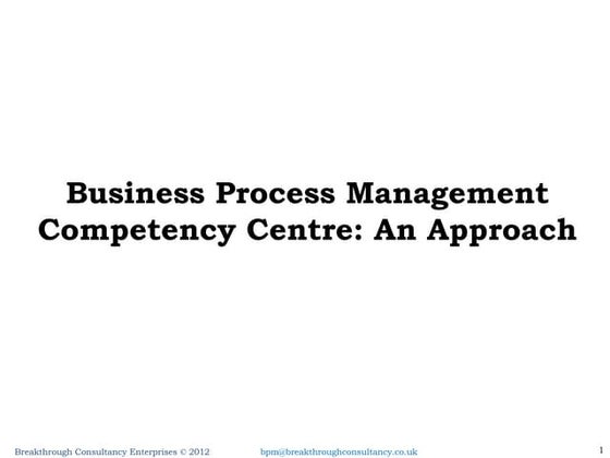 IBM BPM Overview | PPT