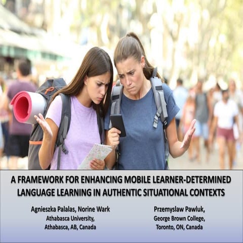 Framework for Mobile Learner Language Learning Contexts | PPT