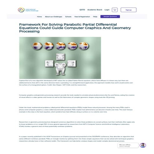 Framework For Solving Parabolic Partial Differential Equations Pdf
