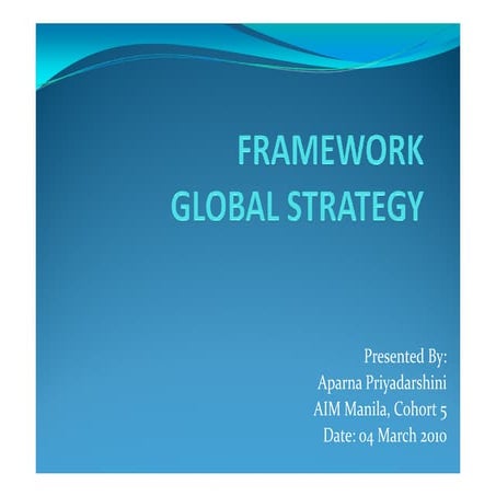 Framework Global Strategy | PDF