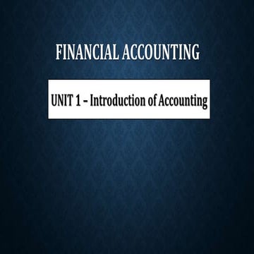 Framework of Accounting.pptx | Business Accounting & Finance | Business