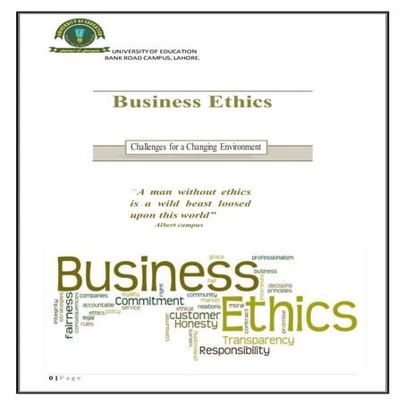 Framework of ethical decision making process | DOCX