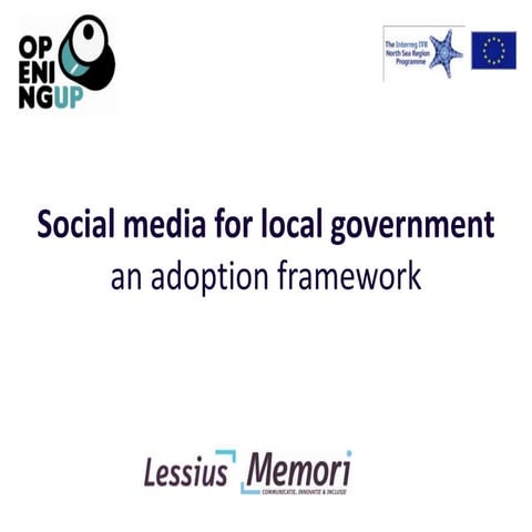 Social media for local government an adoption framework | PPTX | Social ...