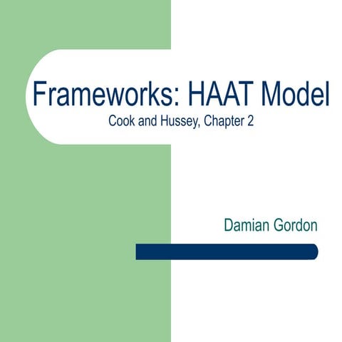 AT Frameworks: The HAAT Model | PPT