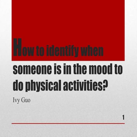 Identifying Activity Motivation Waves | PPTX