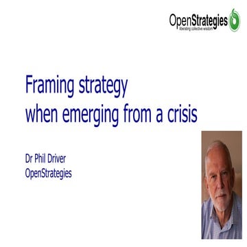 Framing strategy when emerging from a crisis webinar, 15 April 2020 | PDF