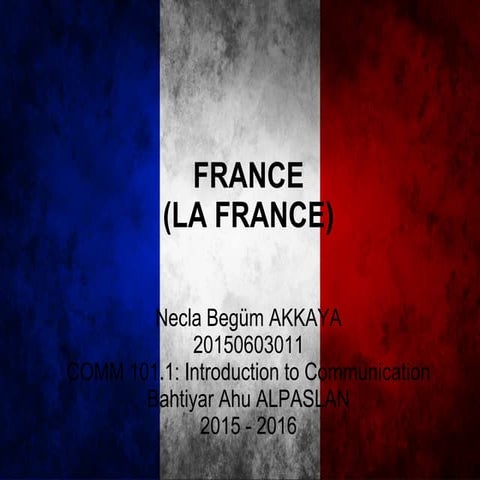 Physical and Human Characteristics of France | PPTX