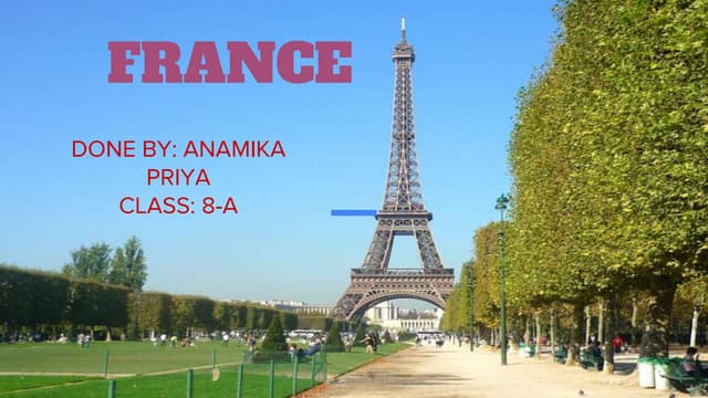 Short presentation about France | PPTX