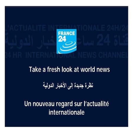 FRANCE24 Presentation | PDF