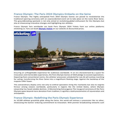 France OlympicThe Paris 2024 Olympics Embarks on the Seine.pdf
