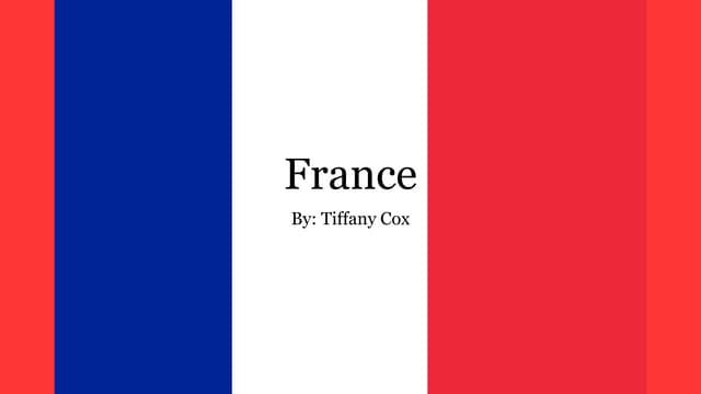 Short presentation about France | PPTX