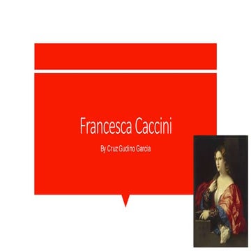 Francesca Caccini Presentation | PPTX
