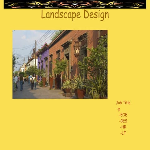 Landscape design | PPT