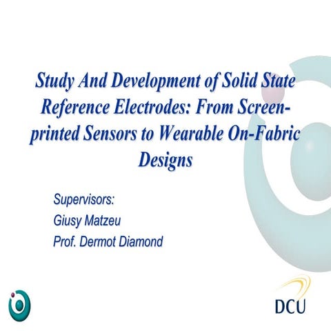 Study And Development of Solid State Reference Electrodes: From Screen ...