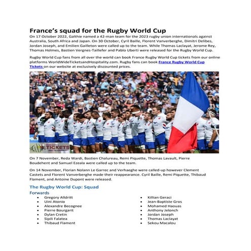 Rugby World Cup 2027 France Hand Captaincy to Fit-Again Dupont.docx