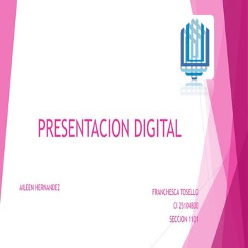 presentaciones digitales | PPTX | Desktop Publishing | Computer Software and Applications