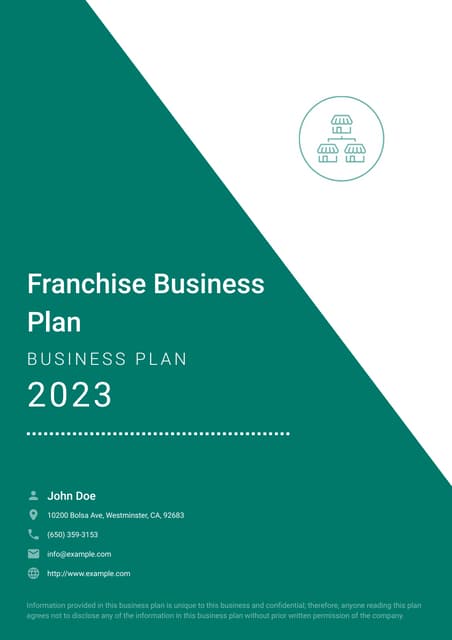 Franchise proposal sample | PDF