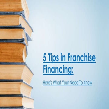 Franchise financing | PPTX