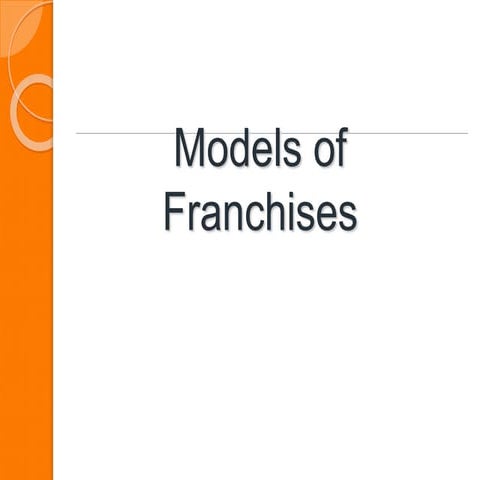 Franchise Models | PPT