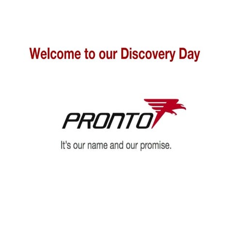 Pronto Franchise Presentation | PPT