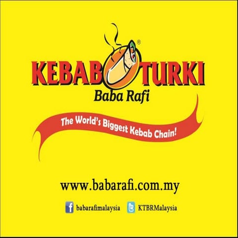 Kebab Turki Baba Rafi Franchise Proposal | PPT