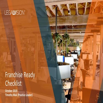 Franchise ready checklist | PDF