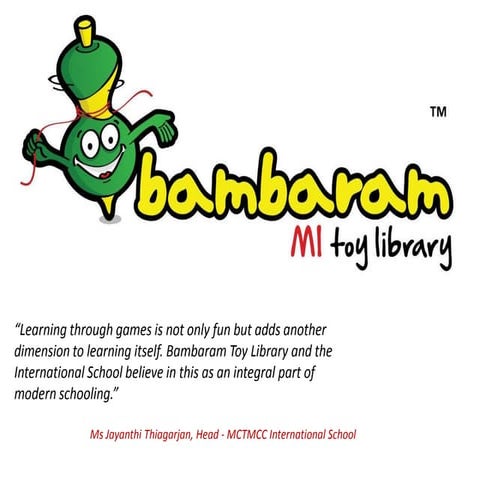 Franchising - Bambaram toy library | PDF