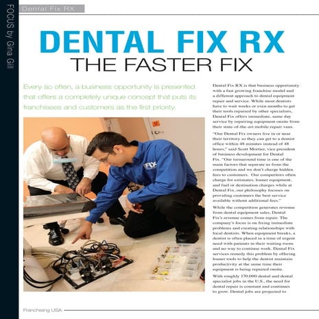 Franchising usa nov 2014 - dental fix rx | PDF