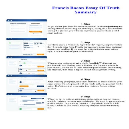 Francis Bacon Essay Of Truth Summary | PDF