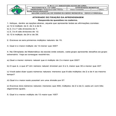 Francisca matemática | PDF