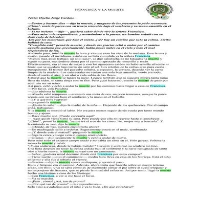 Francisca y la muerte | DOCX