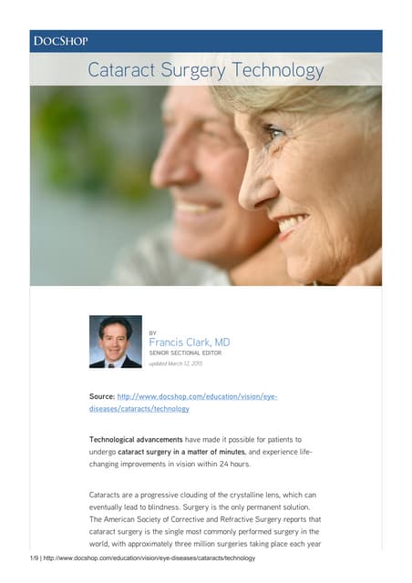 Modern cataract surgery | PPT