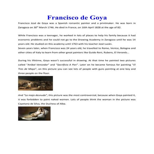 Francisco de Goya - Elena | DOC