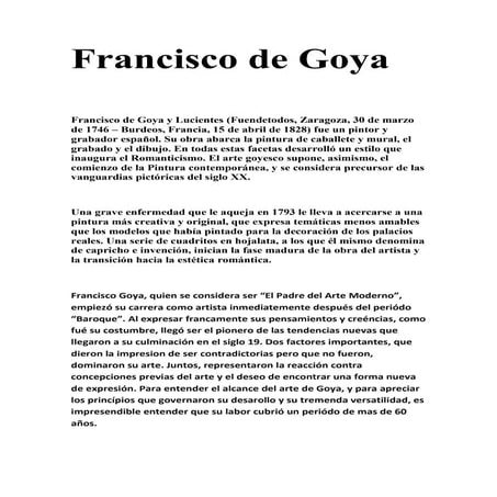 Francisco de goya | PPTX