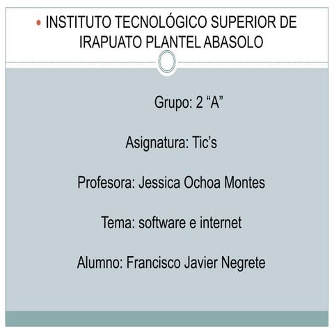 presentacion de tic's | PPTX | Computing | Technology & Computing