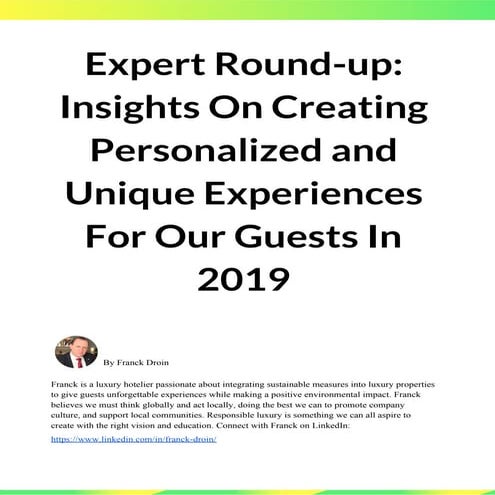 Improving the guest experience journey | PDF