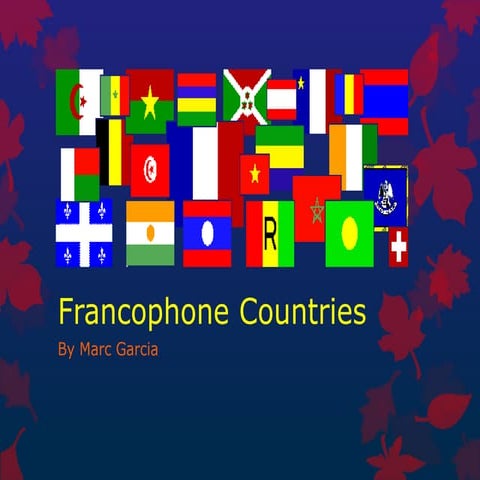 Francophone countries | PPTX