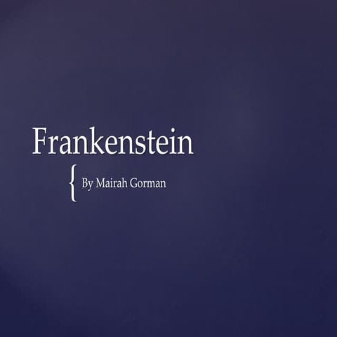 Frankenstein | PPT