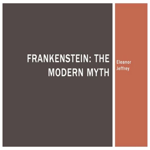 Frankenstein: the modern myth, A2 media analysis | PPT