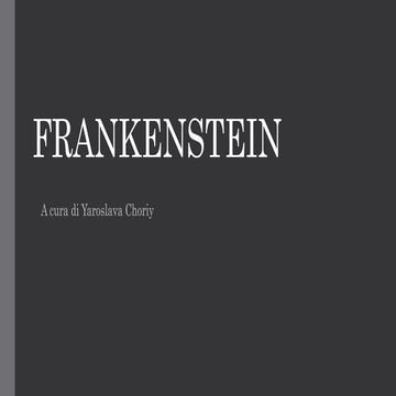 Frankenstein by Mary Shelley | PPTX