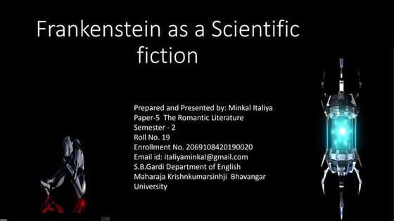 Frankenstein and scientific fiction | PPT
