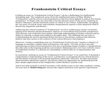 Essay On Frankenstein.pdf