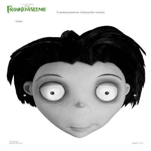 Frankenweenie halloween-mask printable-0912_0 | PDF