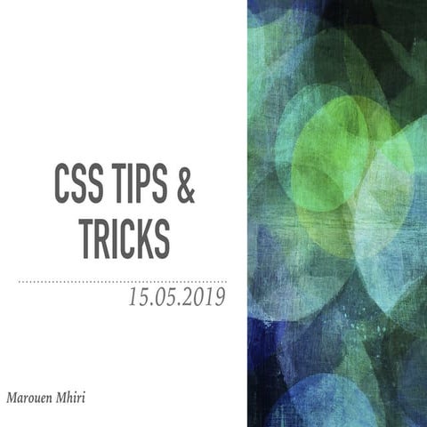CSS TIPS & TRICKS | PPT