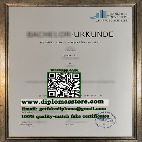 Frankfurt University of Applied Sciences urkunde | PDF