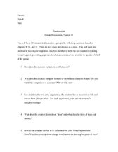 Frankenstein project group assignment sheet | PDF