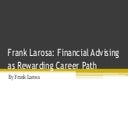 Frank Larosa: Financial Advising as Rewarding Career Path