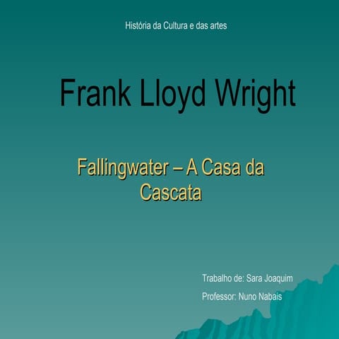 Frank Lloyd Wright | PPT